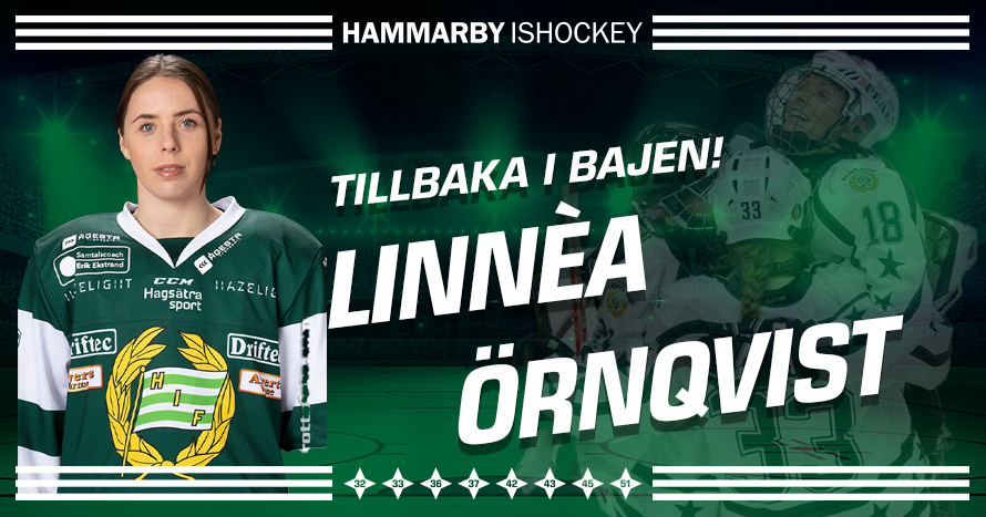 Uppdaterat: Linnéa Örnqvist tillbaka i Bajen! | Hammarby Hockey